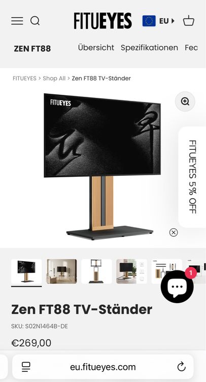 Fitueyes TV Ständer Zen FT88 (Gebraucht) in Rorschach für CHF 60 – nur ...