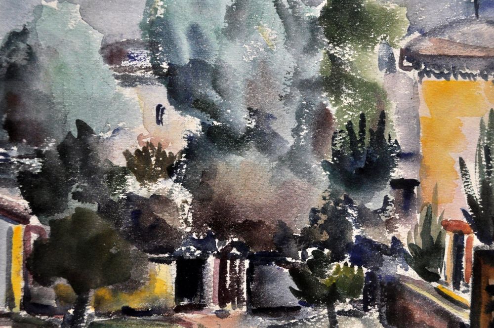 Tableau à l'aquarelle signé Henri Schenk | Kaufen auf Ricardo