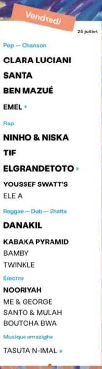 1 billet Paleo Festival Vendredi 25.07.25 (Neuf avec emballage d ...