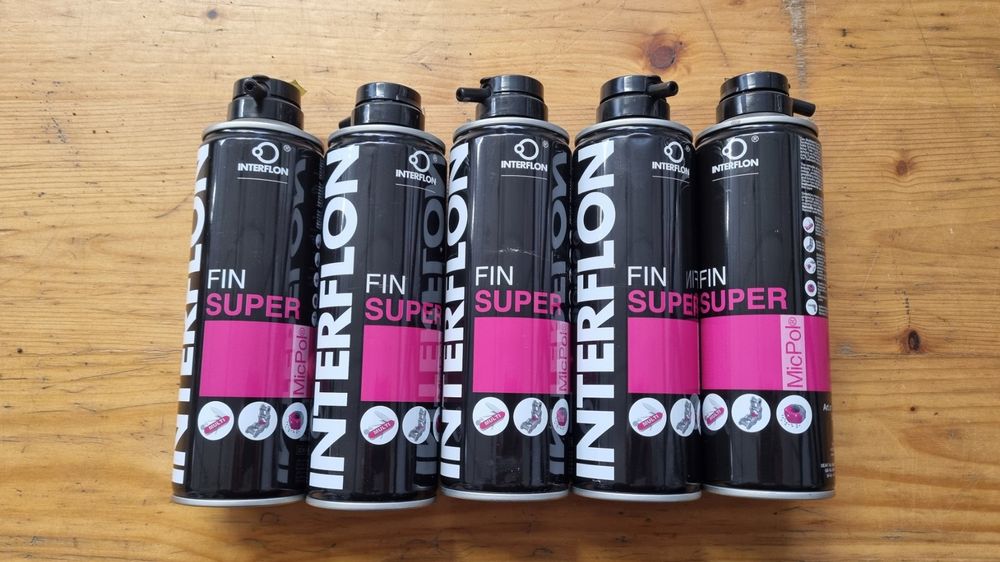 5x Interflon Fin Super PTFE-Feinschmierung 300ml (Neu (gemäss ...