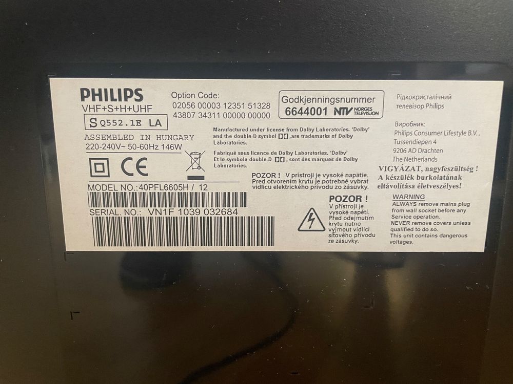 Philips SQ552.1E LA TV/Fernseher | Kaufen auf Ricardo