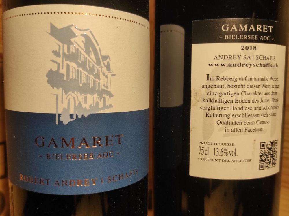 2 x 2018 Gamaret Bielersee, Andrey, Schafis (Neu und originalverpackt ...