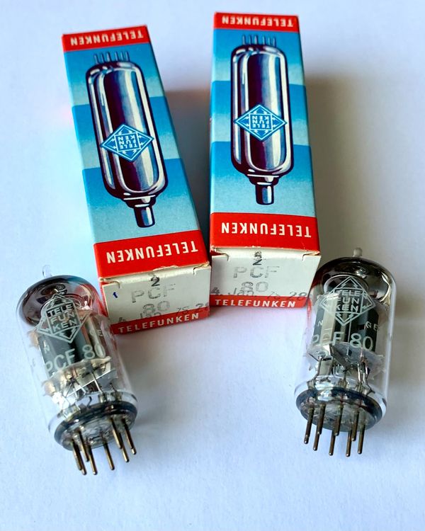 2 Röhren PCF80 (Triode/Pentode), Telefunken | Kaufen auf Ricardo