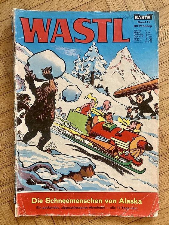 Wastl Comic-Heft Nr. 12, 1968, Die Schneemenschen von Alaska (Gebraucht) in Zürich für CHF 7 ...