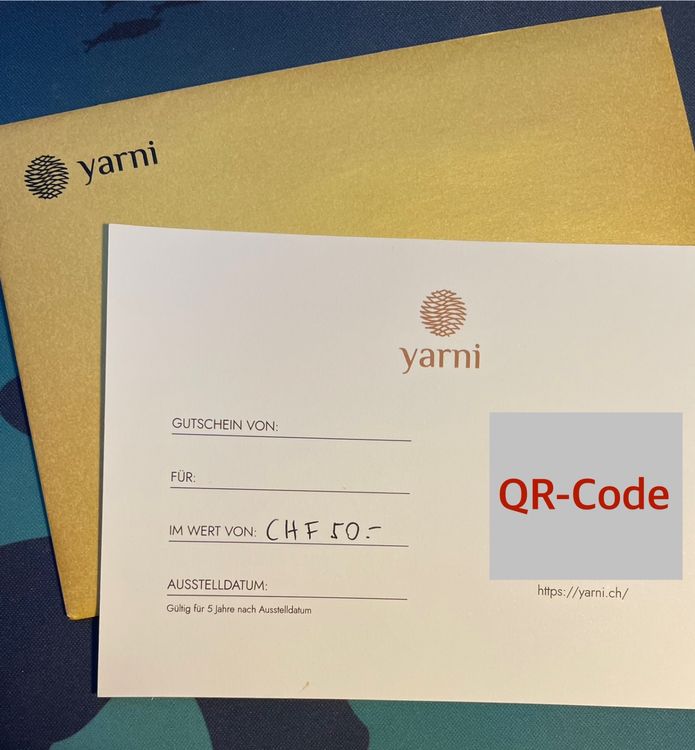 yarni.ch Gutschein CHF 50 (Wolle) (Neu und originalverpackt) in Herzogenbuchsee für CHF 30 – mit ...