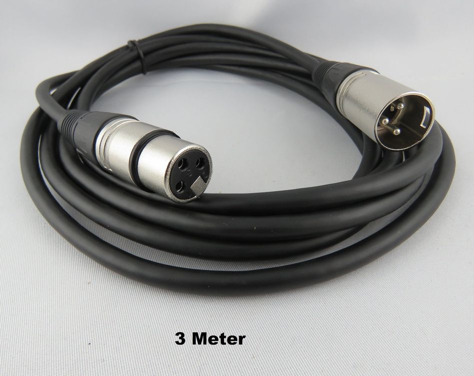 MIKROFONKABEL - 3 Meter - XLR/XLR Stecker - Neu | Kaufen auf Ricardo