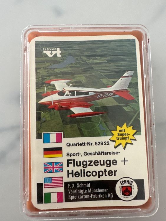 ALTES QUARTETT Flugzeuge + Helicopter Art. 52922 (Gebraucht) in Wangen ...