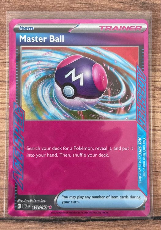 Master Ball ACE SPEC 153/162 Pokemon Temporal Forces | Kaufen auf Ricardo