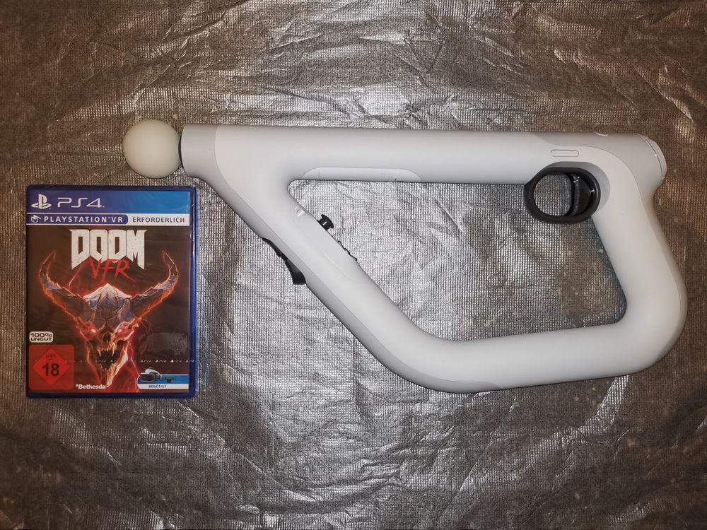 AIM CONTROLLER FÜR PS VR, PS4, PS5, NEUE VERSION + DOOM VFR (Neu (gemäss Beschreibung)) in ...