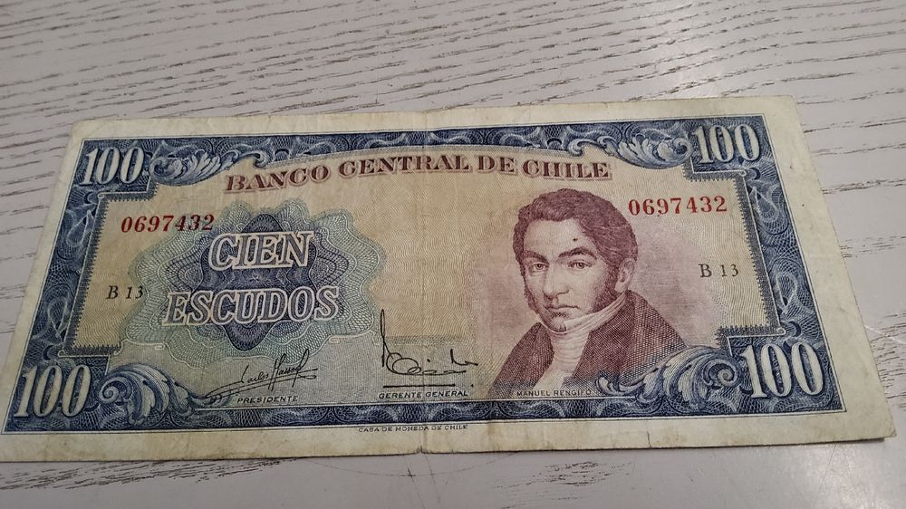 Alte 100 Escudos Chile Note, Sammlerstück (Gebraucht) in Herisau für ...