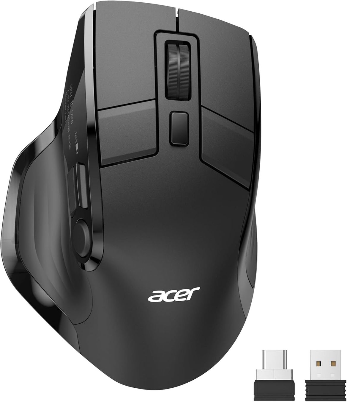 Acer Kabellose Maus Tri-Mode 4000 DPI OLED ergonomisch (Neu und ...