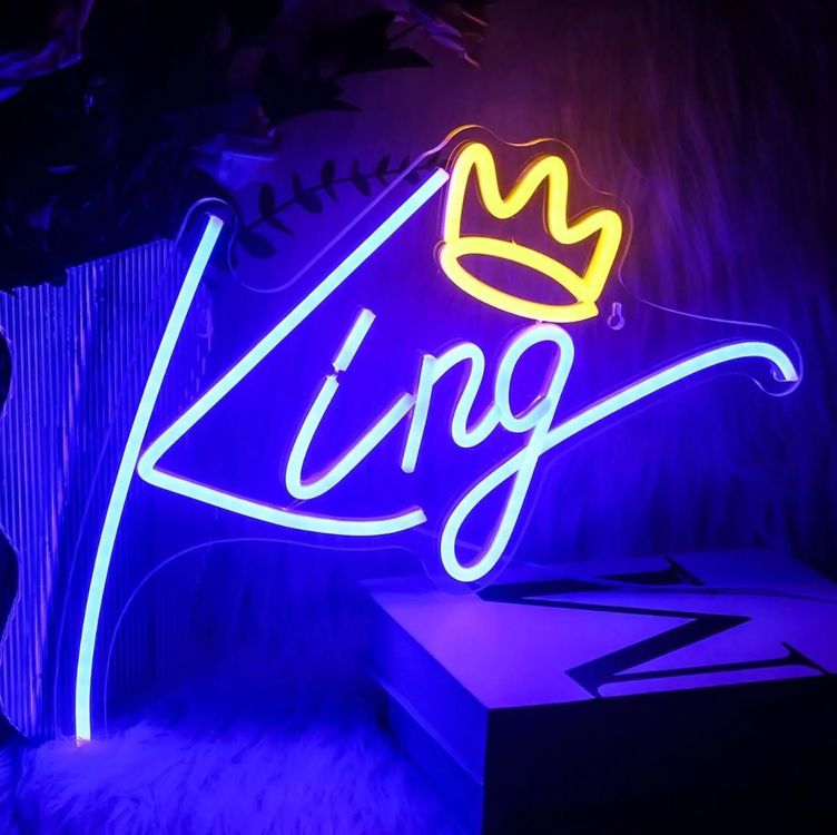 Neon LED King Blue | Kaufen auf Ricardo