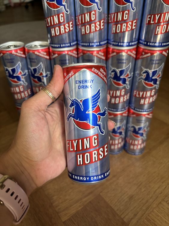 Flying Horse Energy Drink, 17 Dosen, MHD 30.08.2025 👍 (Neu und originalverpackt) in Muttenz für ...