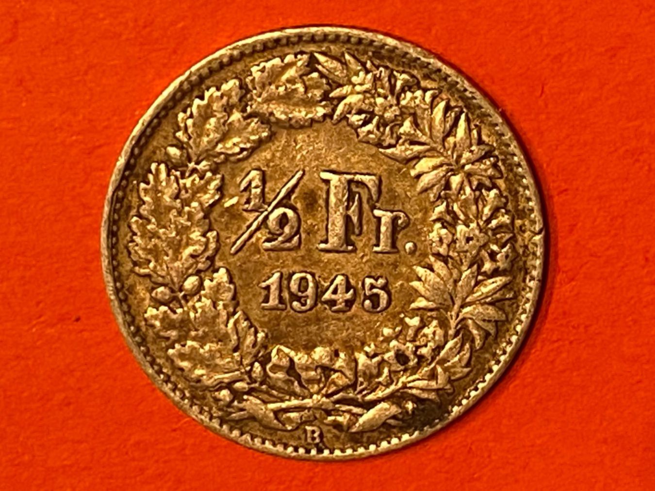 50 Rappen oder 1/2 Fr.1945 B ( Silber ) Auflage 4.9 mio (Gebraucht) in ...