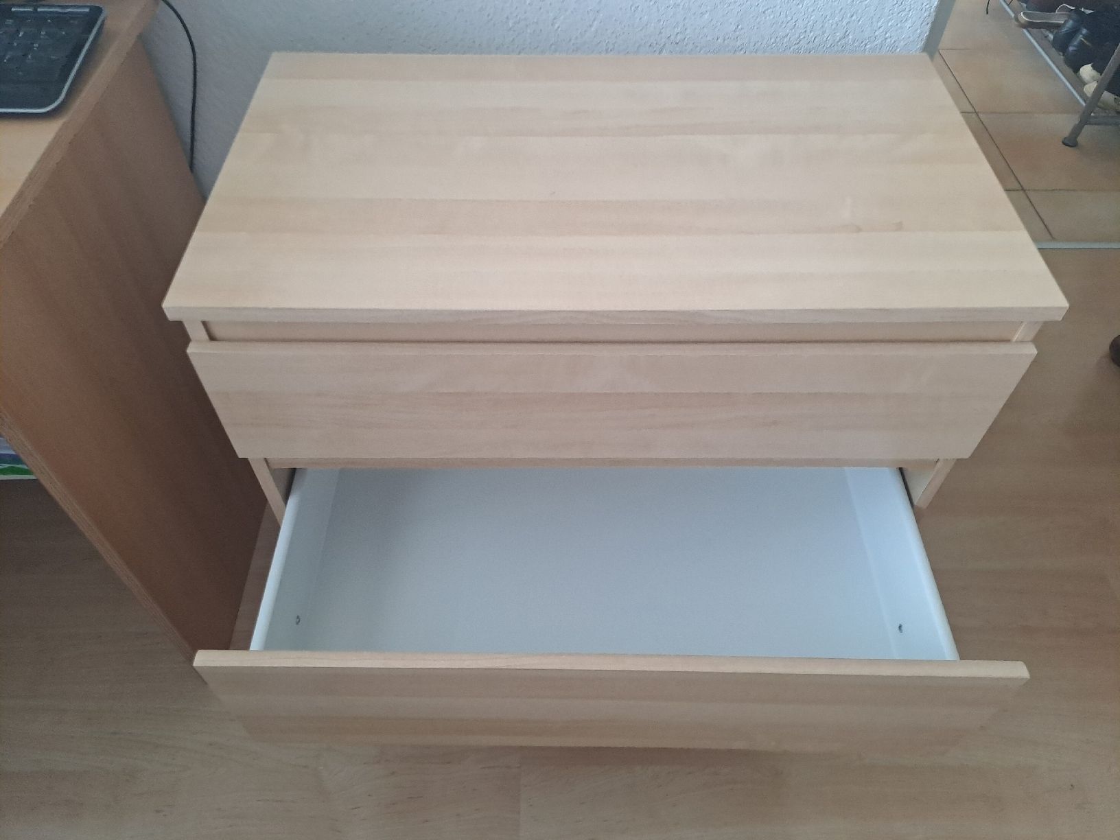 Commode en bois clair - 3 Tiroirs pratiques et spacieux (D'occasion) à ...