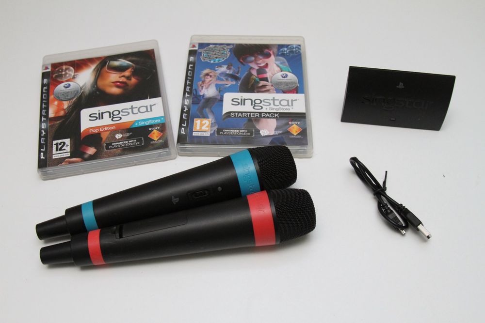 PS3 Wireless Mikrophon Set mit Singstar | Kaufen auf Ricardo