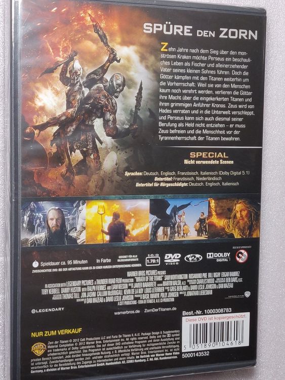 Spüre den Zorn der Titanen / DVD (Neu und originalverpackt) in ...