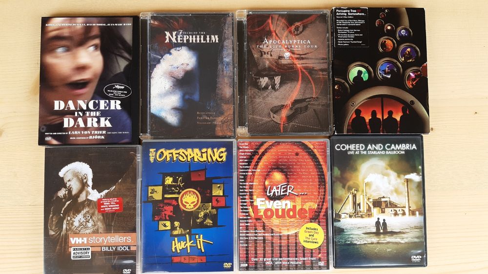 Musik DVD Sammlung 8Stk, Rock/Metal, Top Zustand (Gebraucht) in Oey für ...