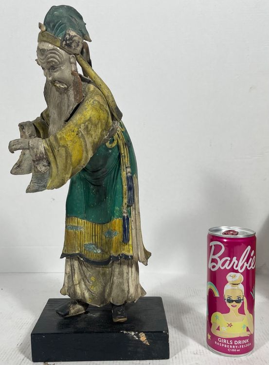 Antik China Keramik Figu eines weisen Gelehrten in schönem (Gebraucht ...