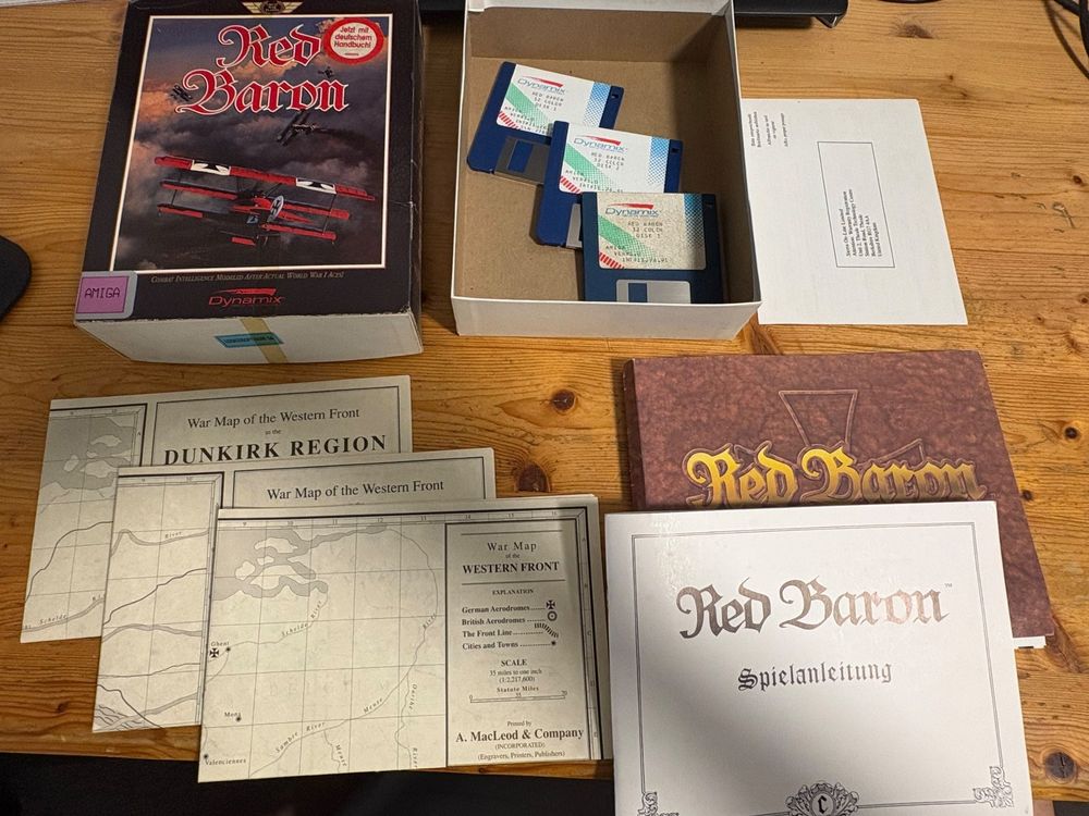 Amiga Red Baron Big Box CIB – 3 Disks, 2 Manuals, Maps (Gebraucht) in Märstetten für CHF 99 ...
