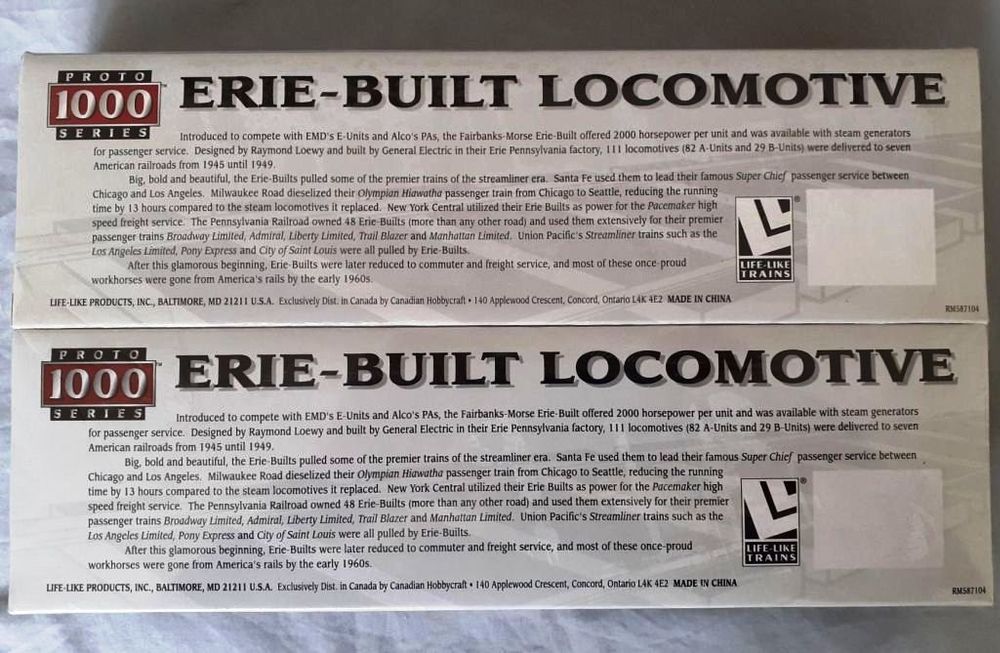 Proto 1000 H0 23897 Erie-Built Diesel UP 704 A+B, 2 Motore (Neu und ...