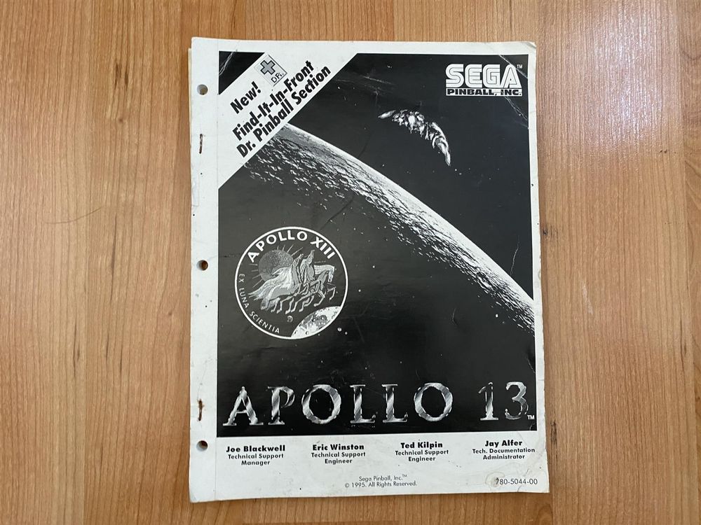 Original Flipper Handbuch Apollo 13 (Gebraucht) in Lustmühle für CHF 23 – mit Lieferung auf ...