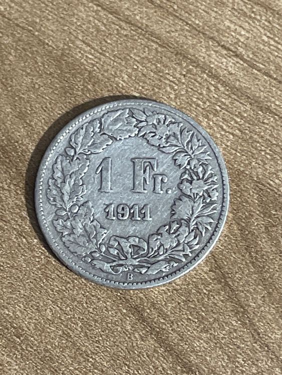 1 Franken Schweiz Silber 1911 (D'occasion) à Schlossrued pour CHF 5 – avec livraison | Acheter ...