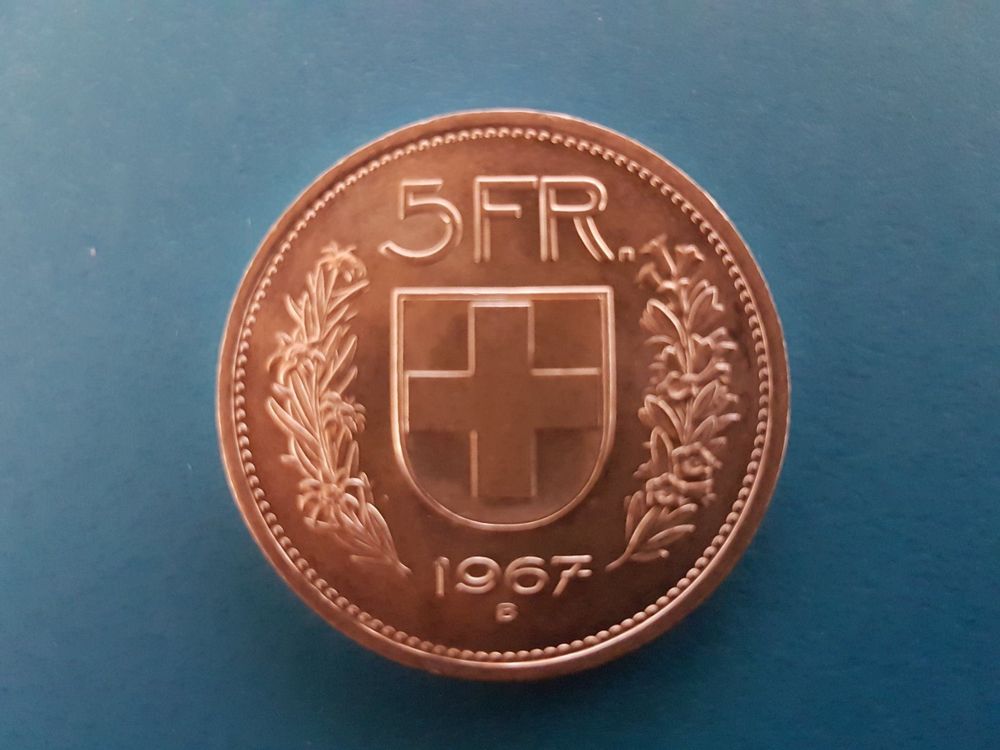 5 Franken, silber, 1967 | Kaufen auf Ricardo