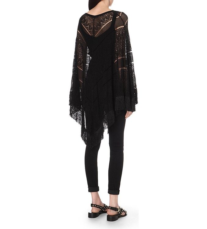 NEU Maje Poncho Spitzen Fransen zu Free People Odd Molly (Neu und ...