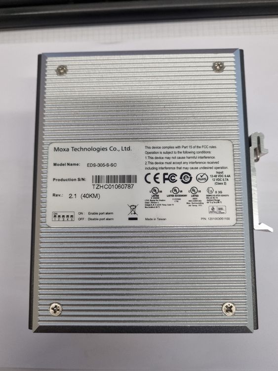 Moxa LAN Industrieswitch 1x LWL / 4x RJ45 DIN (Gebraucht) in Küsnacht ZH für CHF 49 – mit ...