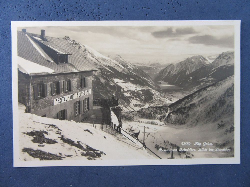 AK ALP GRÜM RESTAURANT BELEVEDERE PUSCHLAV GR SCHNEE | Kaufen auf Ricardo
