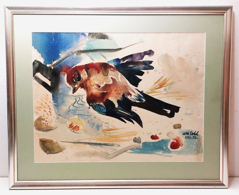 Will Sohl Ludwigshafen 1906-1969 Heidelberg Aquarell Gemälde | Kaufen ...