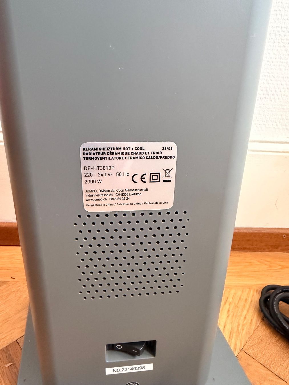 Radiateur céramique chaud et froid (D'occasion) à Grandson pour CHF 20 ...