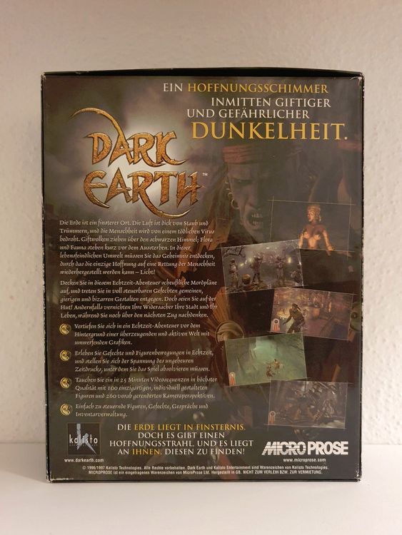PC Game Dark Earth (1997) Big Box (Gebraucht) in Greifensee für CHF 40 ...