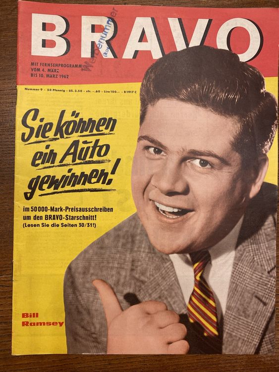 Bravo Heft März 62, Bill Ramsey, Anthony Perkins (Gebraucht) in Sempach ...