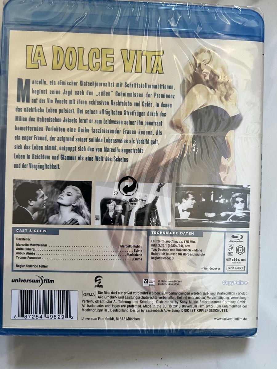 DVD Blu-ray Neu La Dolce Vita deutsch (Neu und originalverpackt) in ...