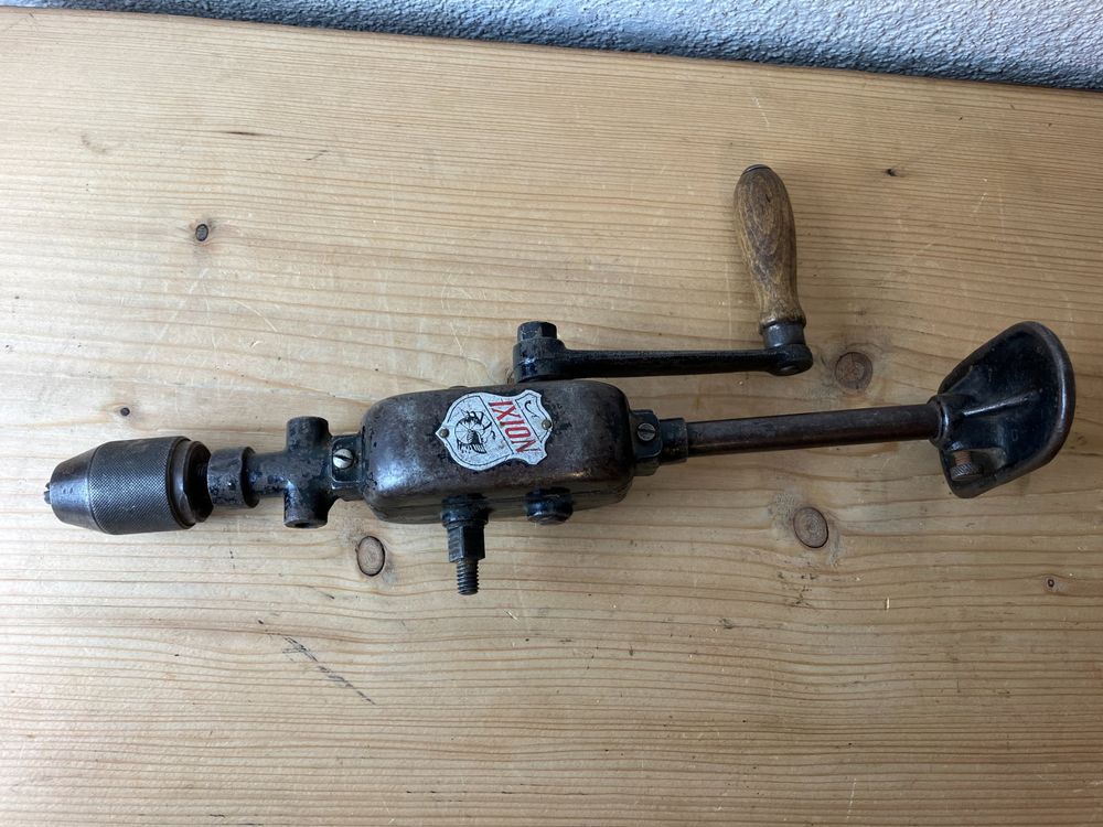 Antiker Mechanischer Bohrer Ixion Handbohrer Brustleier (Gebraucht) in ...