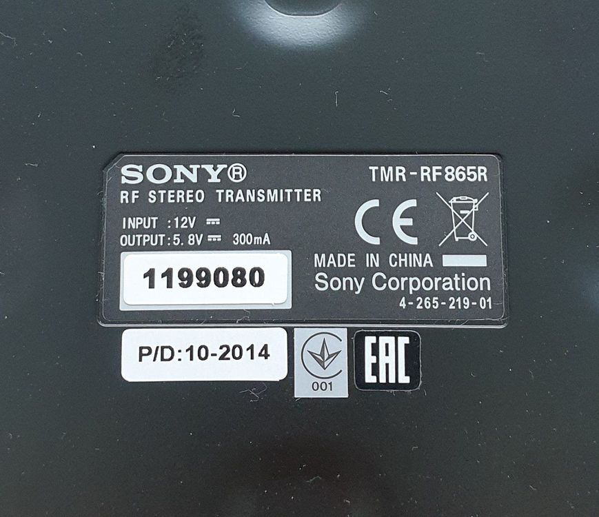 Sony Kopfhörer TMR-RF865R Wireless (Gebraucht) in Rheinfelden für CHF 2 ...