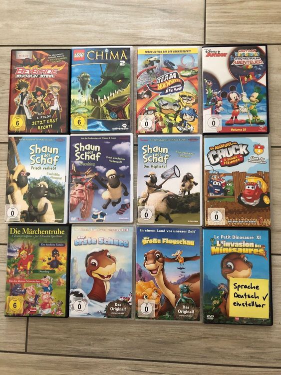 Kinderfilme 12 Stück, FSK 0 und 6 (Gebraucht) in Gelterkinden für CHF ...
