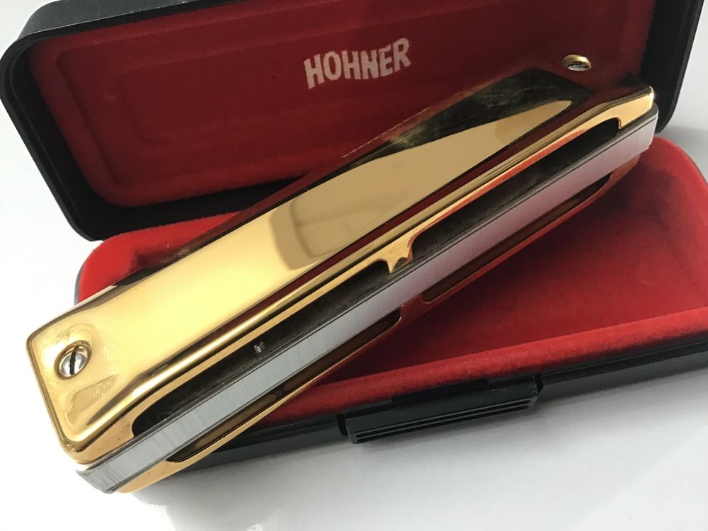 Mundharmonika Hohner "MEISTERKLASSE 580" Ed.USA Gold OVP | Kaufen auf ...