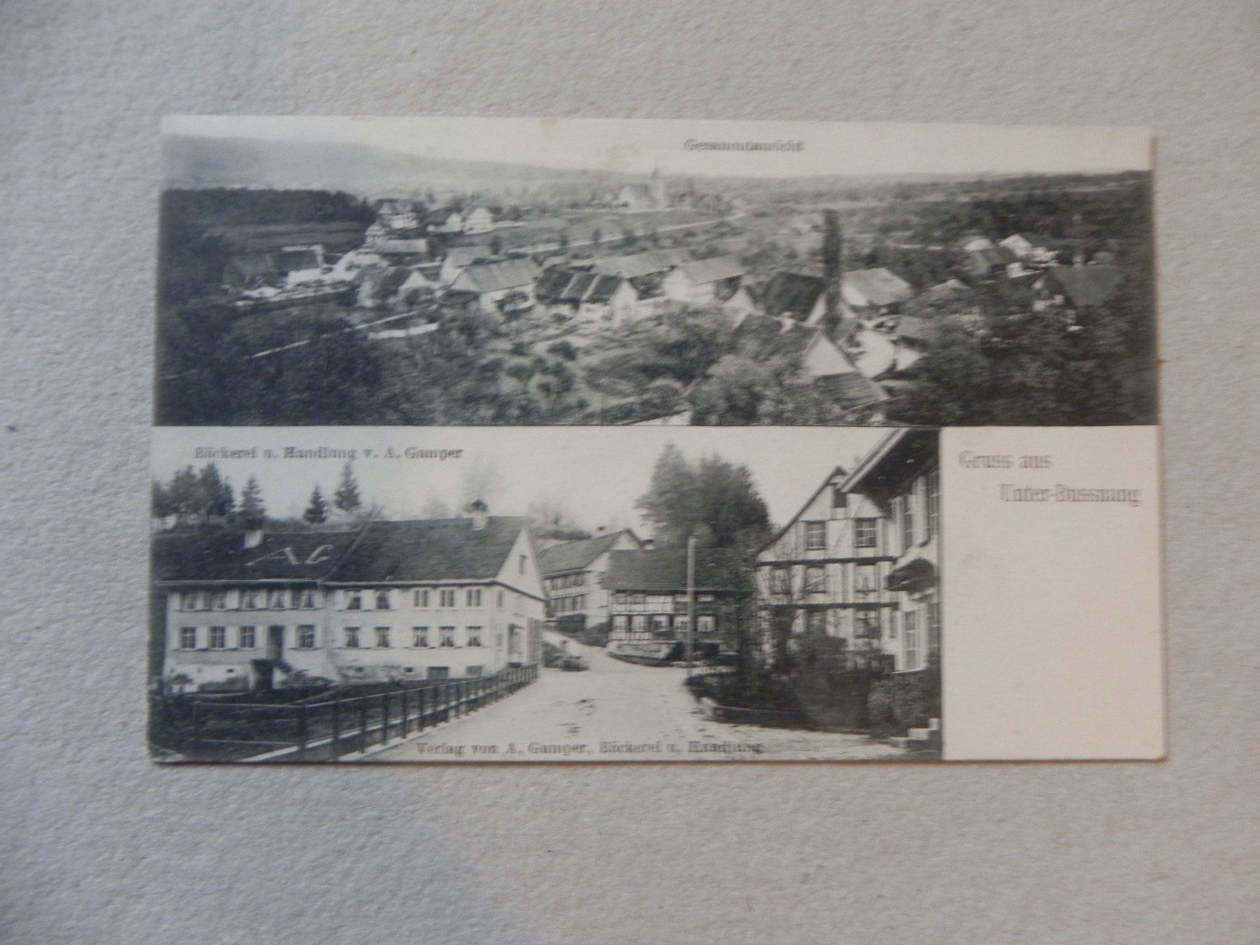 Karte Lichtdruck Unter-Bussnang TG Thurgau 1905 Stabstempel (Gebraucht) in Siebnen für CHF 55 ...