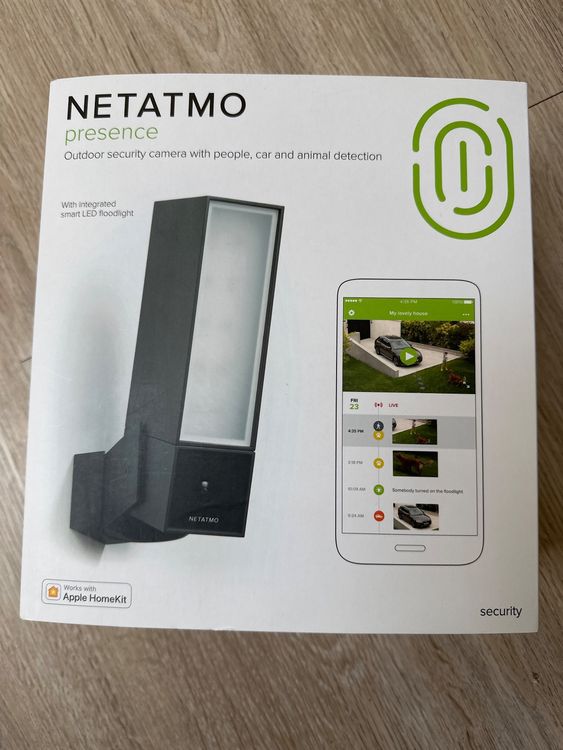Netatmo Presence, Outdoor Security Camera mit Flutlicht | Kaufen auf Ricardo