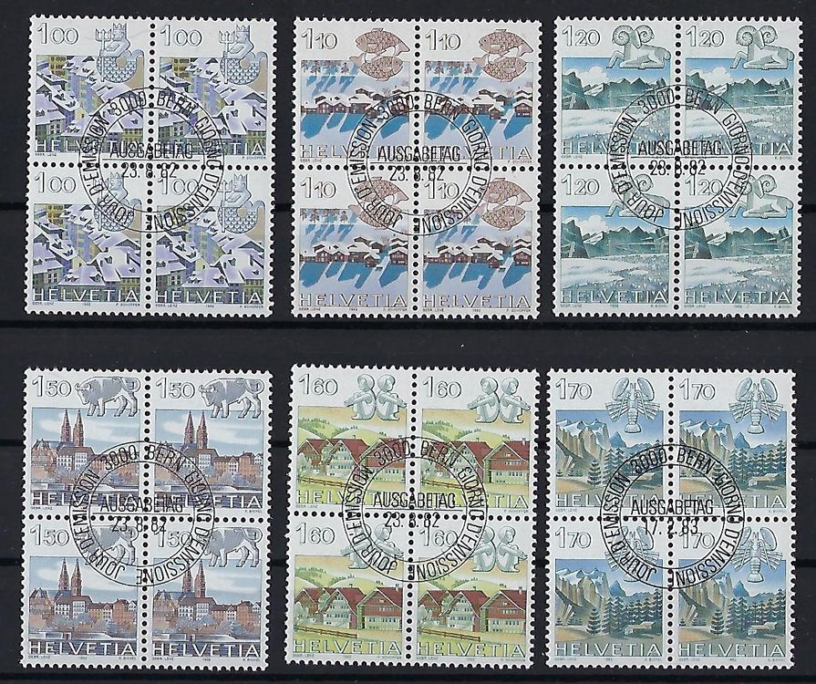 1982-1986 Tierkreiszeichen verschieden Blöcke ET gest. | Kaufen auf Ricardo