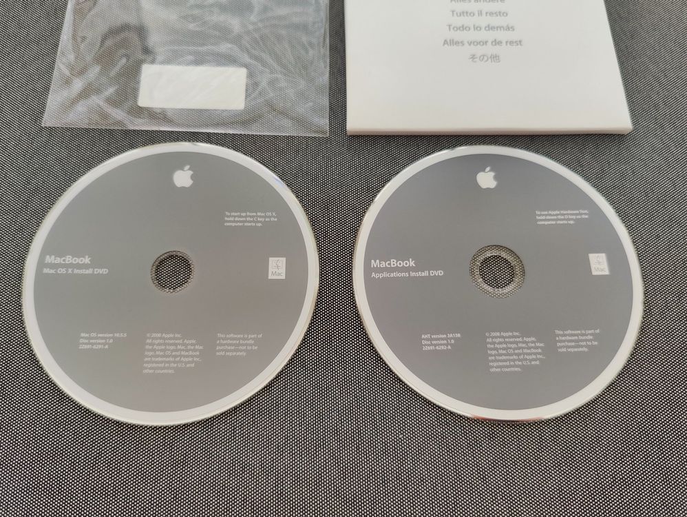 Apple Mac OS X 10.5.5 Install DVD + Applications DVD (Gebraucht) in ...