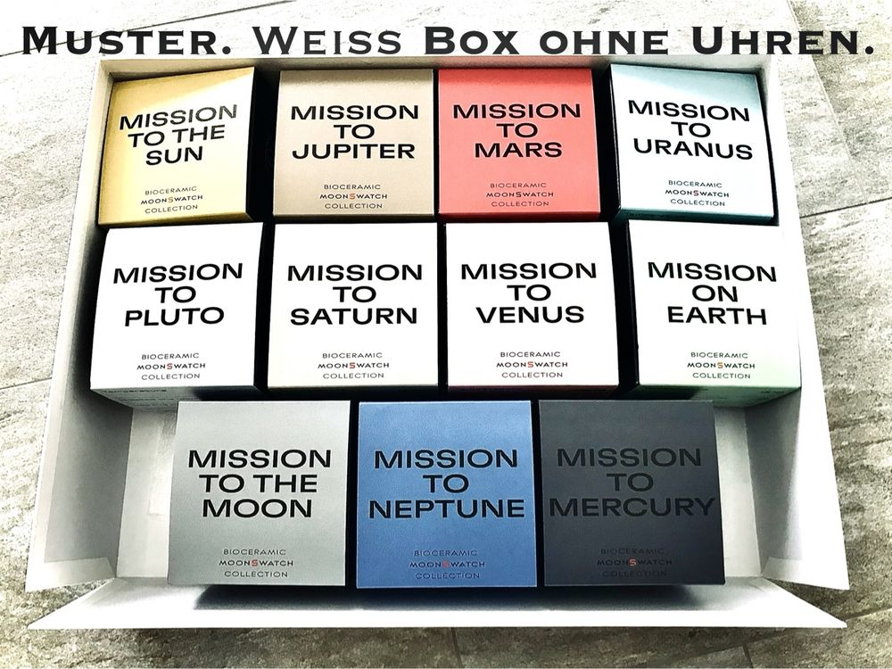 Original Karton Box für OMEGA X SWATCH MoonSwatch Collection (Neu ...