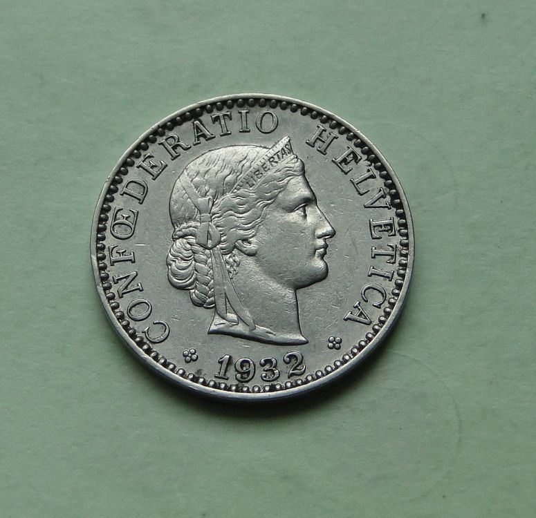 20 Rappen 1932 (Gebraucht) in Killwangen für CHF 0.5 – mit Lieferung auf Ricardo kaufen