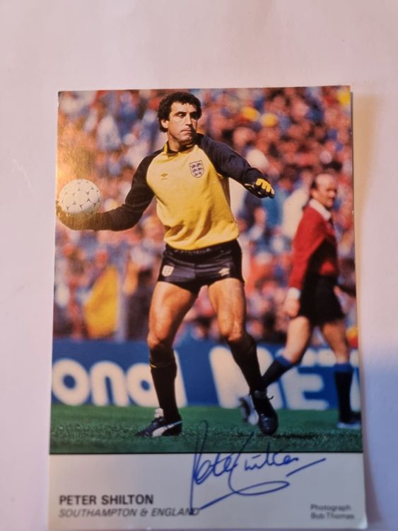 Autogramm Karte Peter Shilton, Southhampton England (Gebraucht) in ...