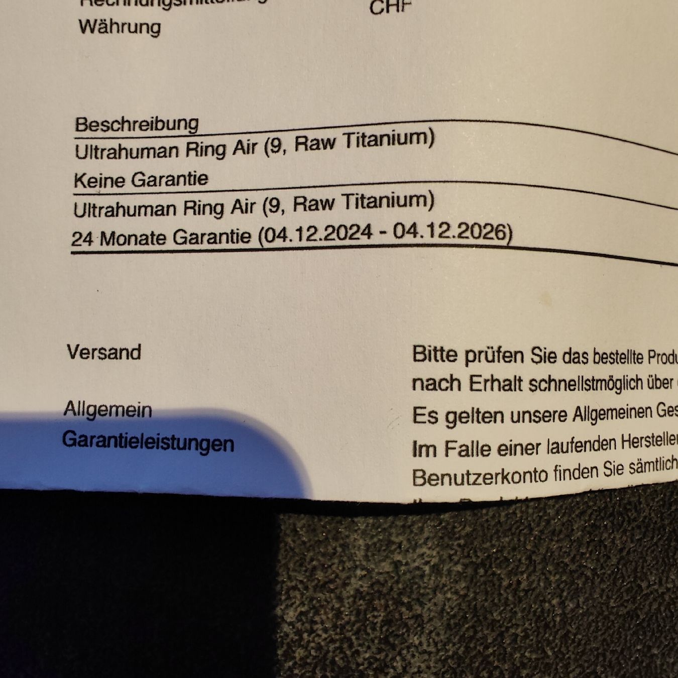 Ultrahuman Ring Air 9 Raw Titanium (Gebraucht) in Härkingen für CHF 99 ...