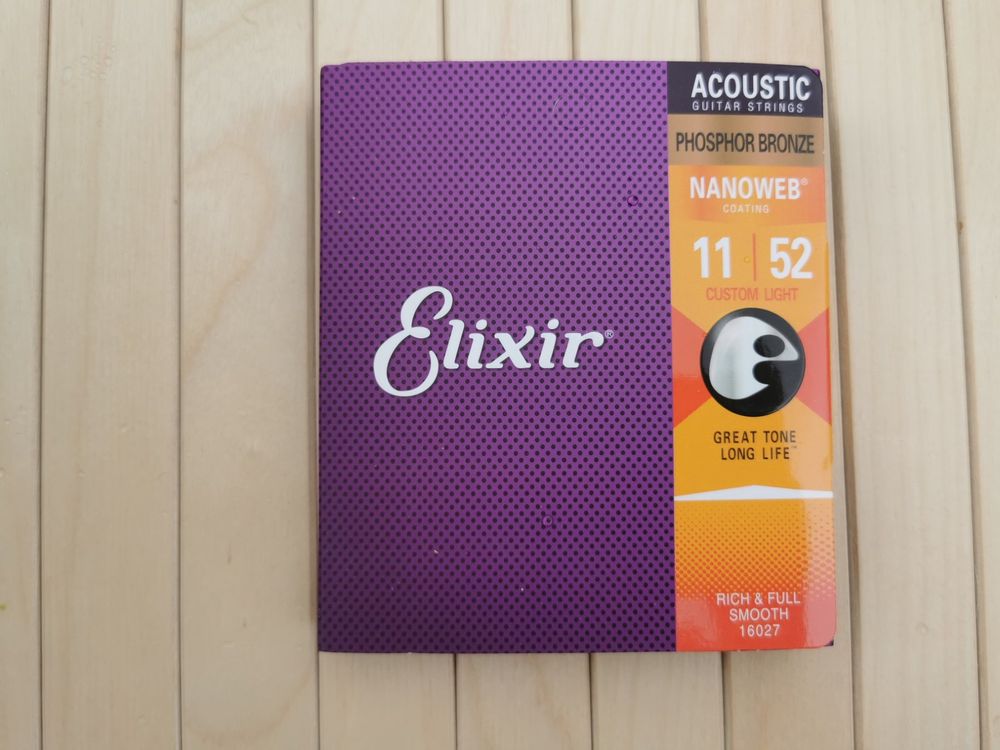 Gitarre Saiten Elixir 11 - 52 Nanoweb PB (Neu und originalverpackt) in ...
