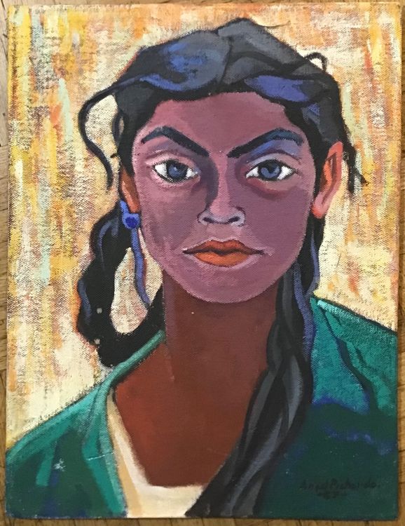 PICHARDO Portrait Gemälde von einer Dame | Kaufen auf Ricardo